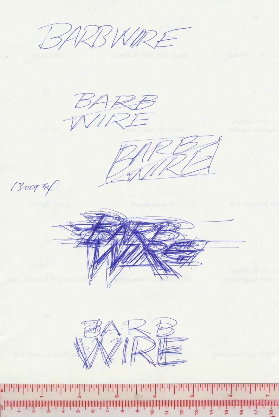 Tenth Letter of the Alphabet: Anatomy of a Logo: Barb Wire