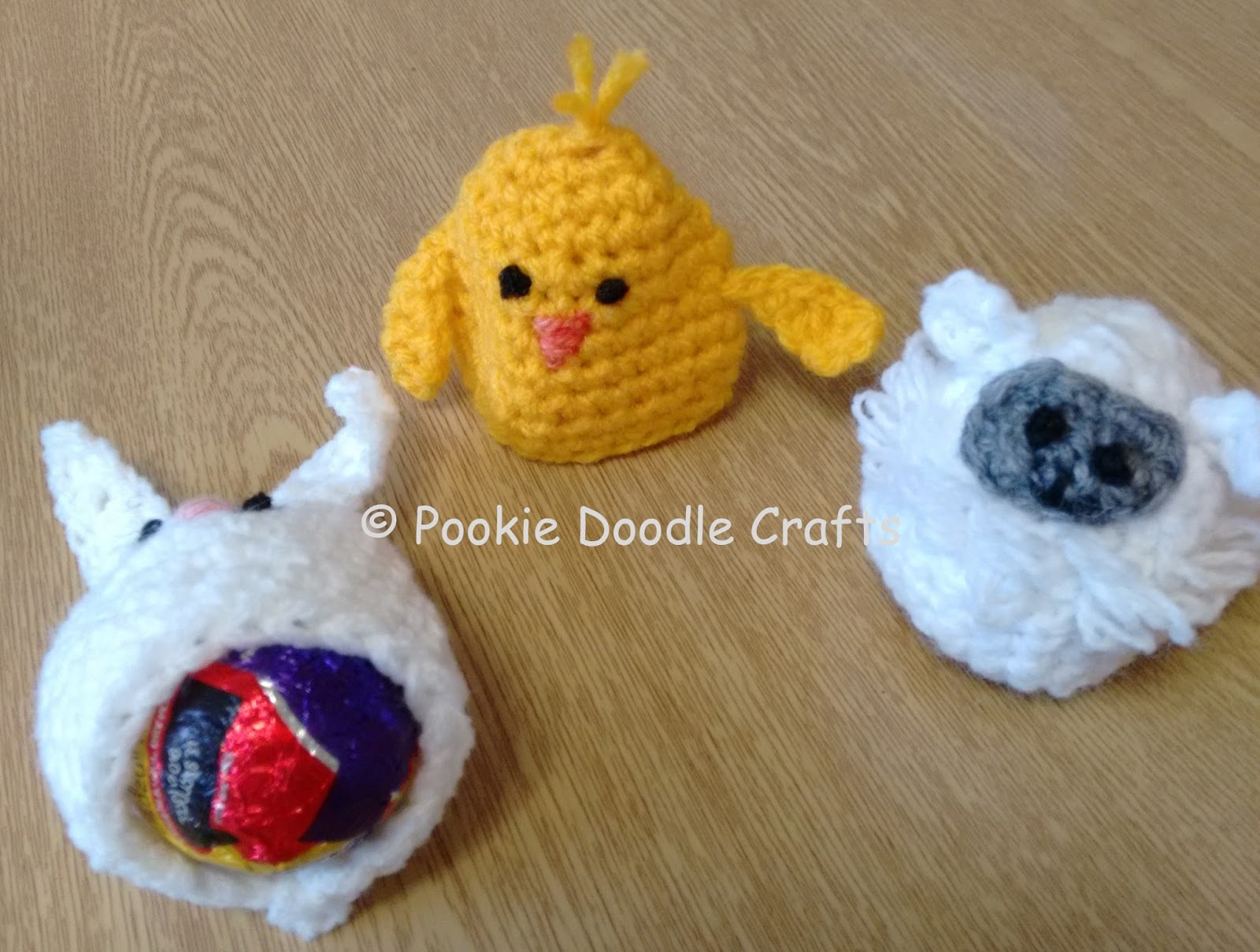 Pookie Doodle Crafts: Crochet Amigurumi Chocolate Easter Egg Holders ...