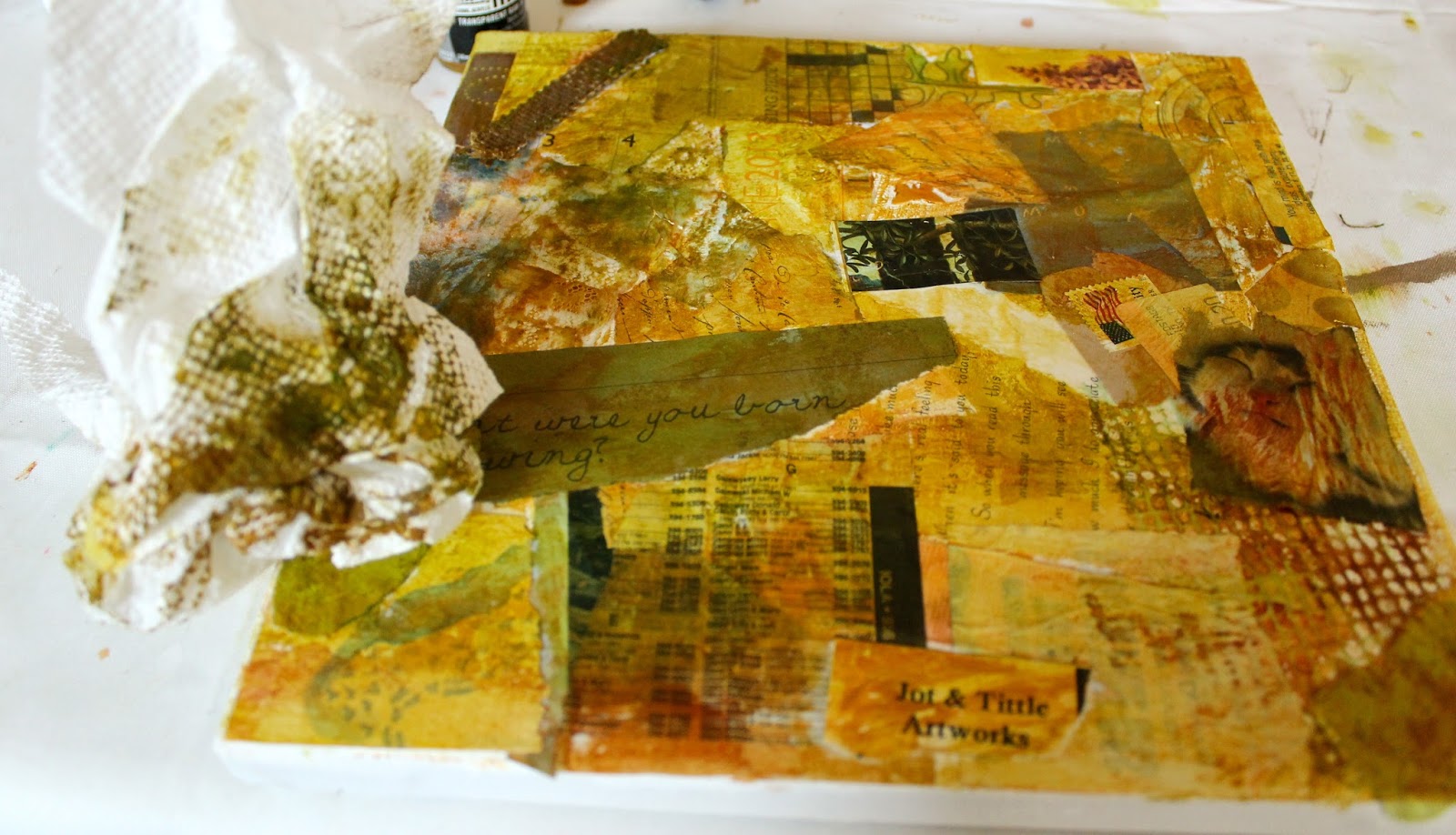 Artist,Laurie Grawl: Self Expression Collage Mixed Media Group Online ...