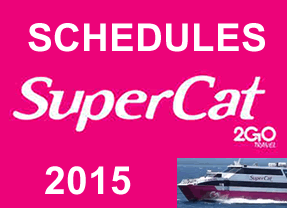 List of SuperCat 2GO Schedules 2015