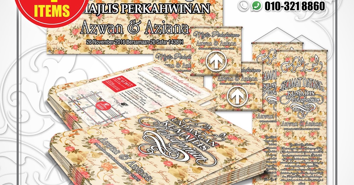 Tempahan Online Kad Kahwin House of Utusan Raja Sehari: PAKEJ KAD ...