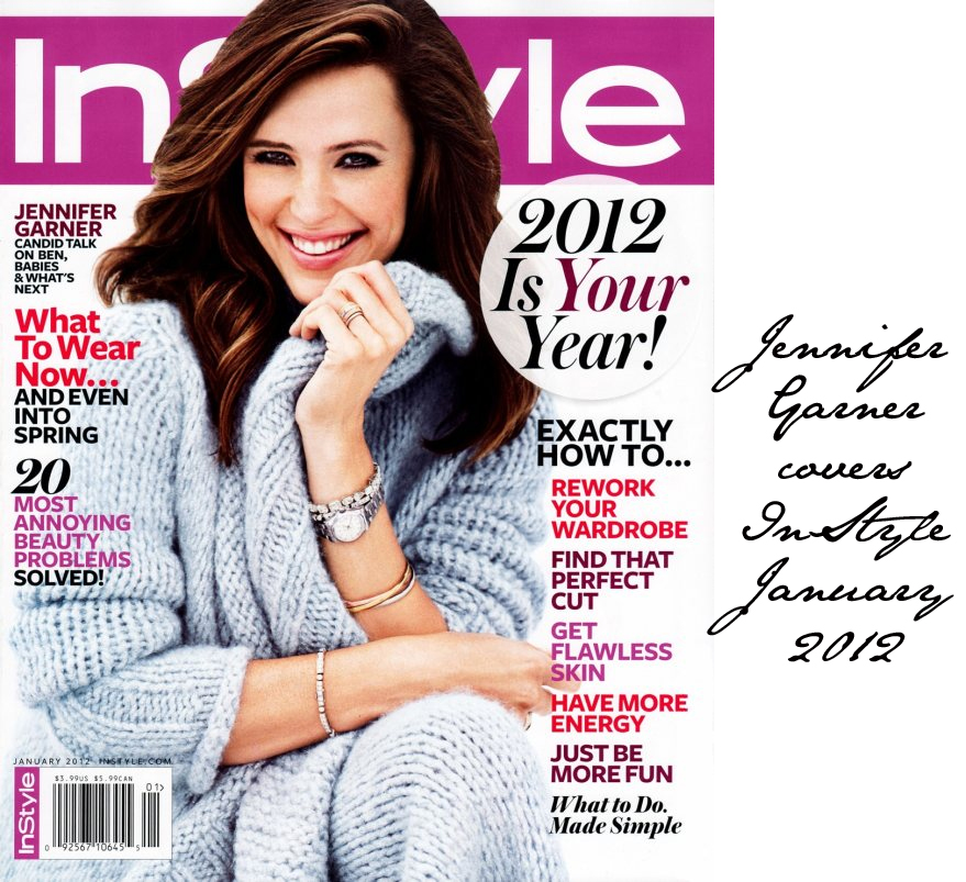Jennifer Garner covers InStyle January 2012 - Emily Jane Johnston