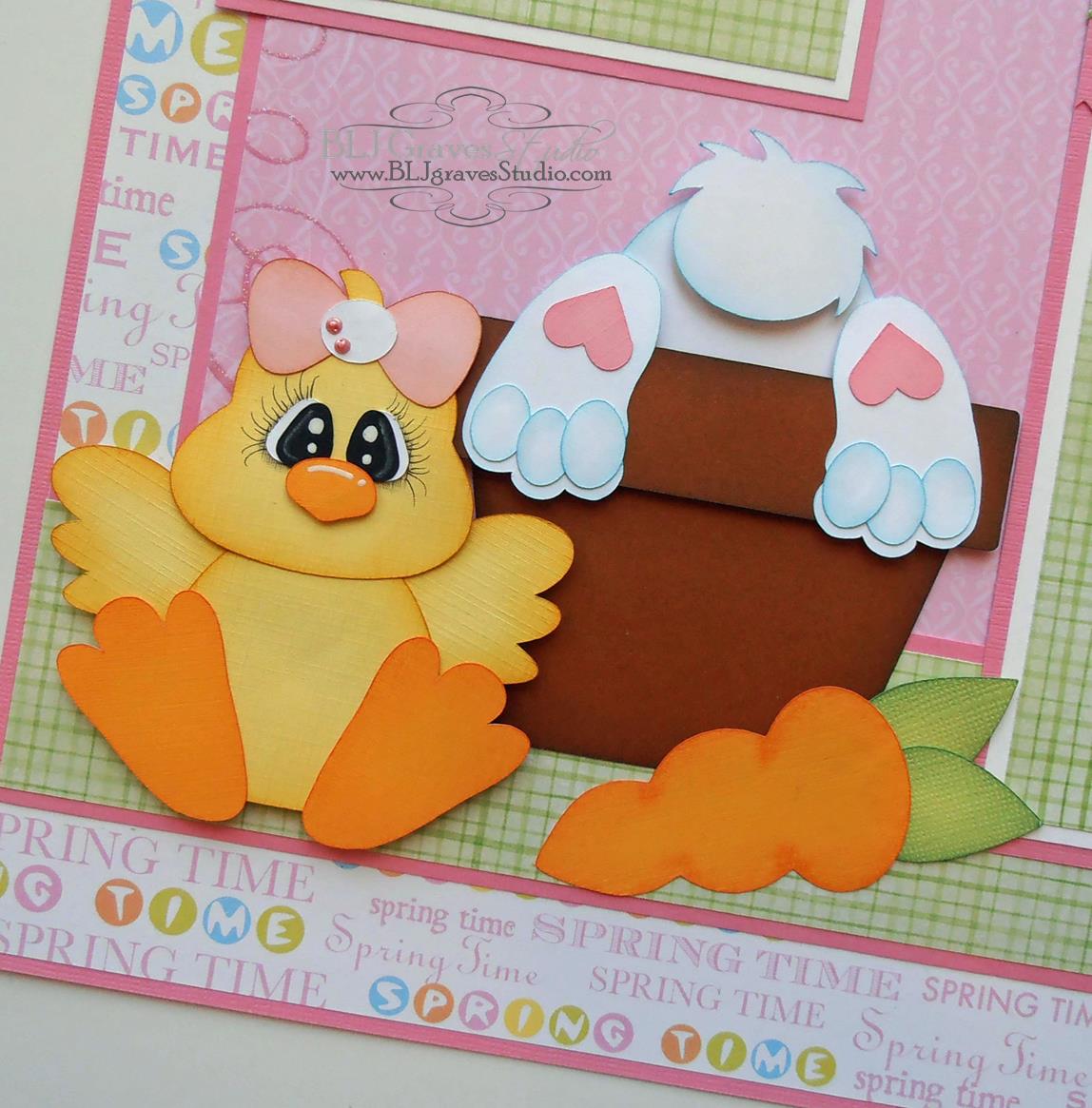 BLJ Graves Studio: Hello Spring Scrapbook Page