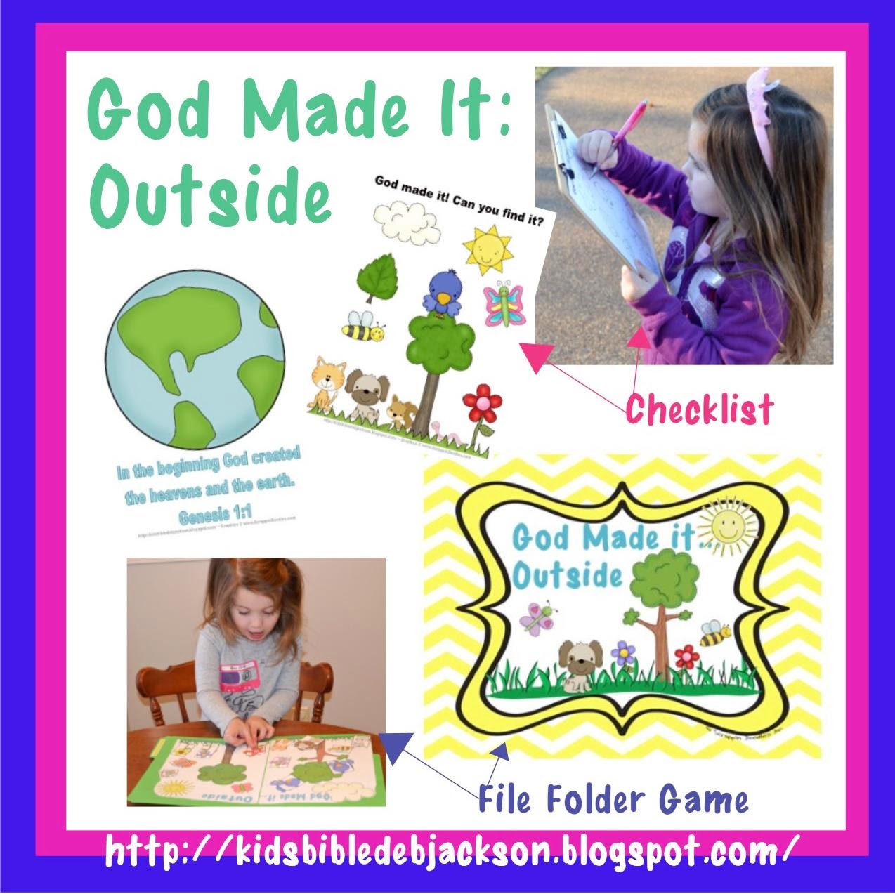 God Made It: Outside Checklist | Bible Fun For Kids