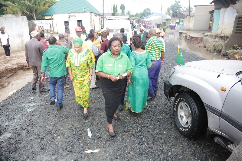 ZIARA YA MWENYEKITI WA CCM MKOA WA DAR ES SALAAM KATE KAMBA, KUKAGUA ...