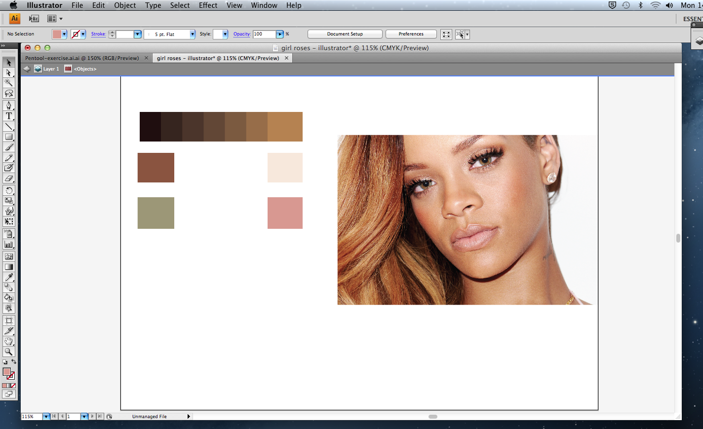 AS Graphics : Vector Portrait (Rihanna)