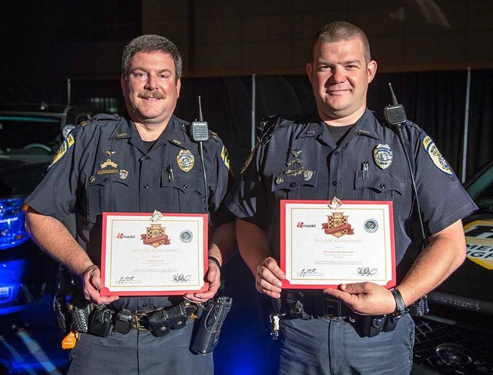 Warner Robins Police Department: WRPD Officers Recognized by MADD