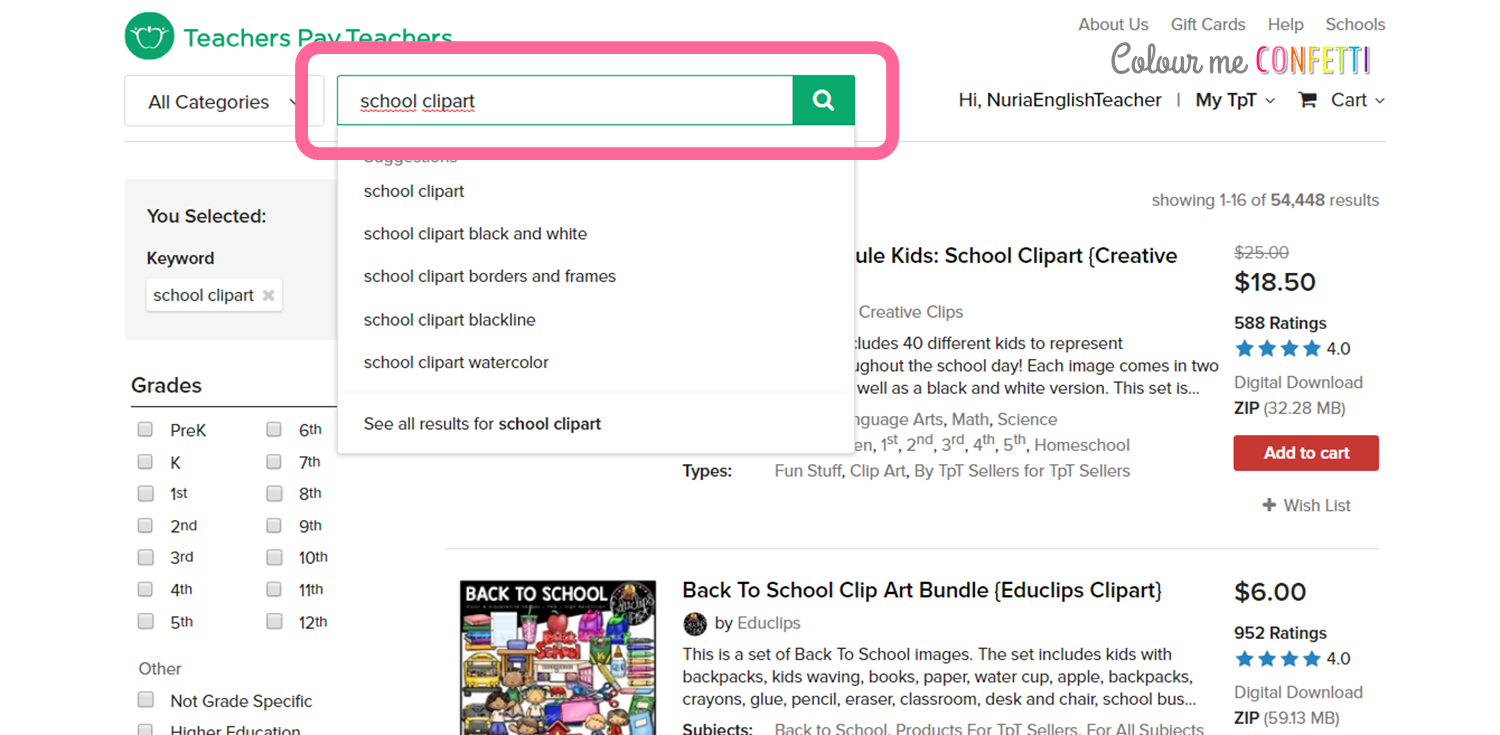 Guía TpT Guide ♥ 2 - Colour me Confetti