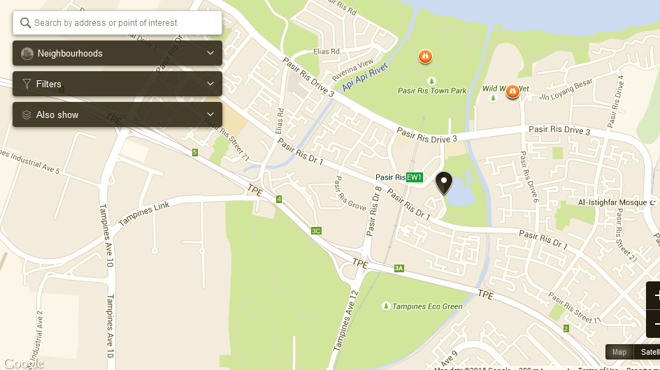 Pasir Ris Fishing Pond Singapore Map - Tourist Attractions in Singapore ...