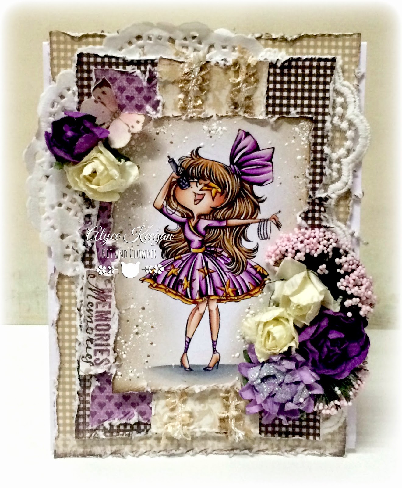 Rocker Chick + KKS Blog Hop! - Kit and Clowder Online Colouring Classes