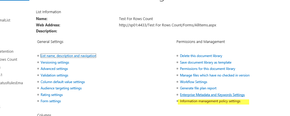 Retention Policy on a document library in SharePoint 2013 ~ SharePoint ...