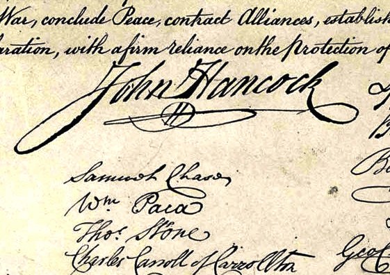 John Hancock’s Signature | Improving English