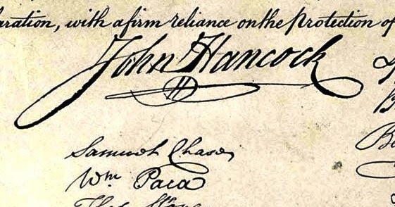 John Hancock’s Signature | Improving English
