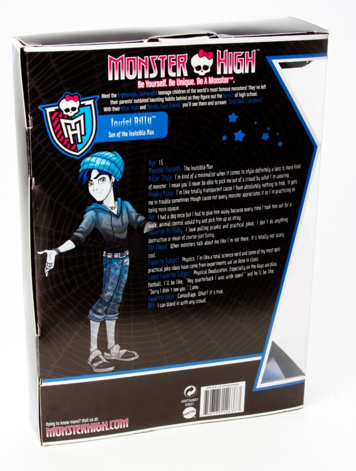 Wiccans: Monster High: Invisi Billy