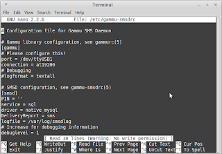 Papanbelajar: Cara install gammu dan gammu-smsd