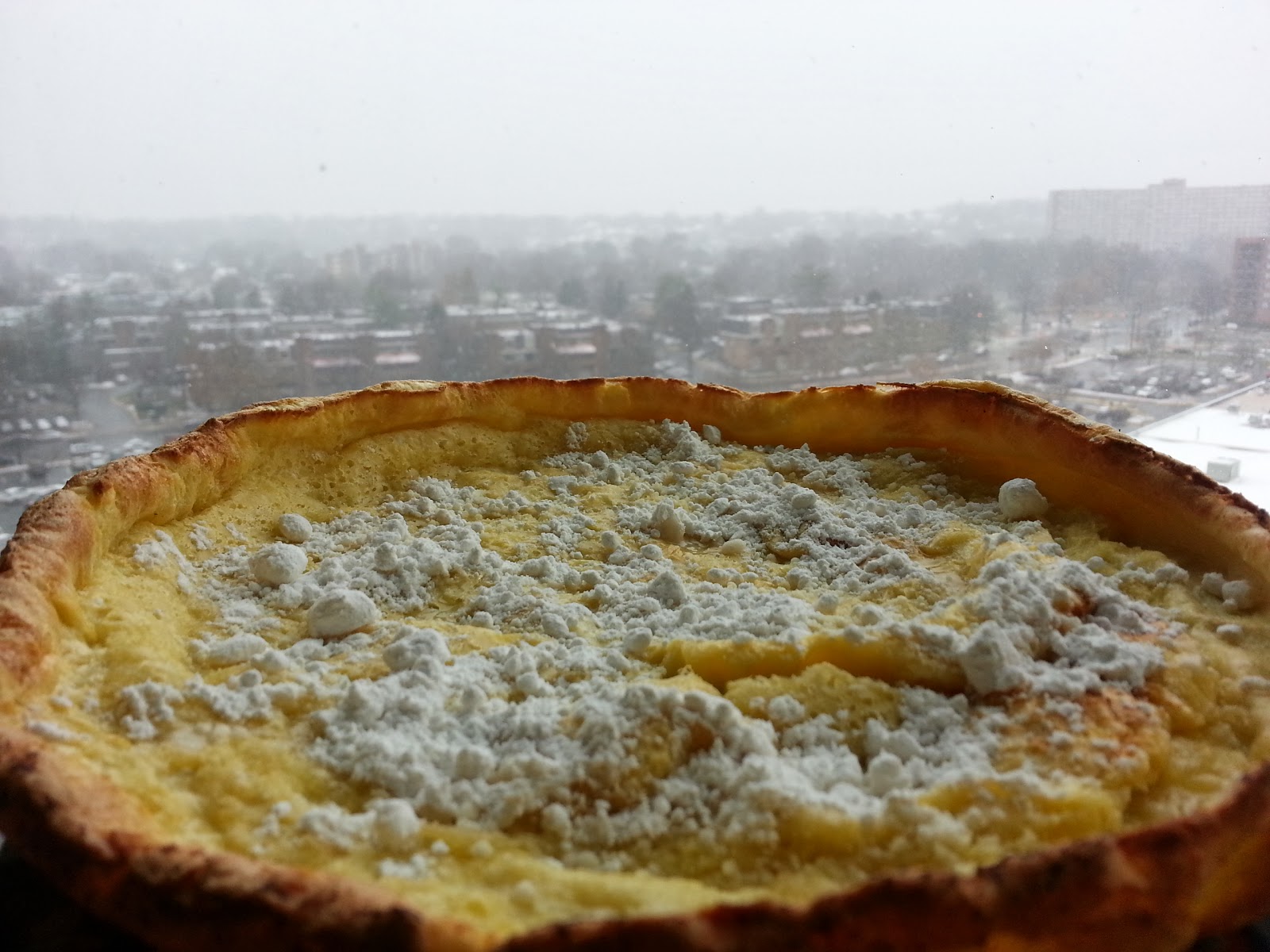 Grubbin' Pugs: Ginormous Pancake aka Dutch Baby Pancake