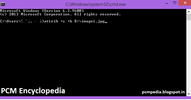 Trick: How to Secretly hide files and folders by Command Prompt