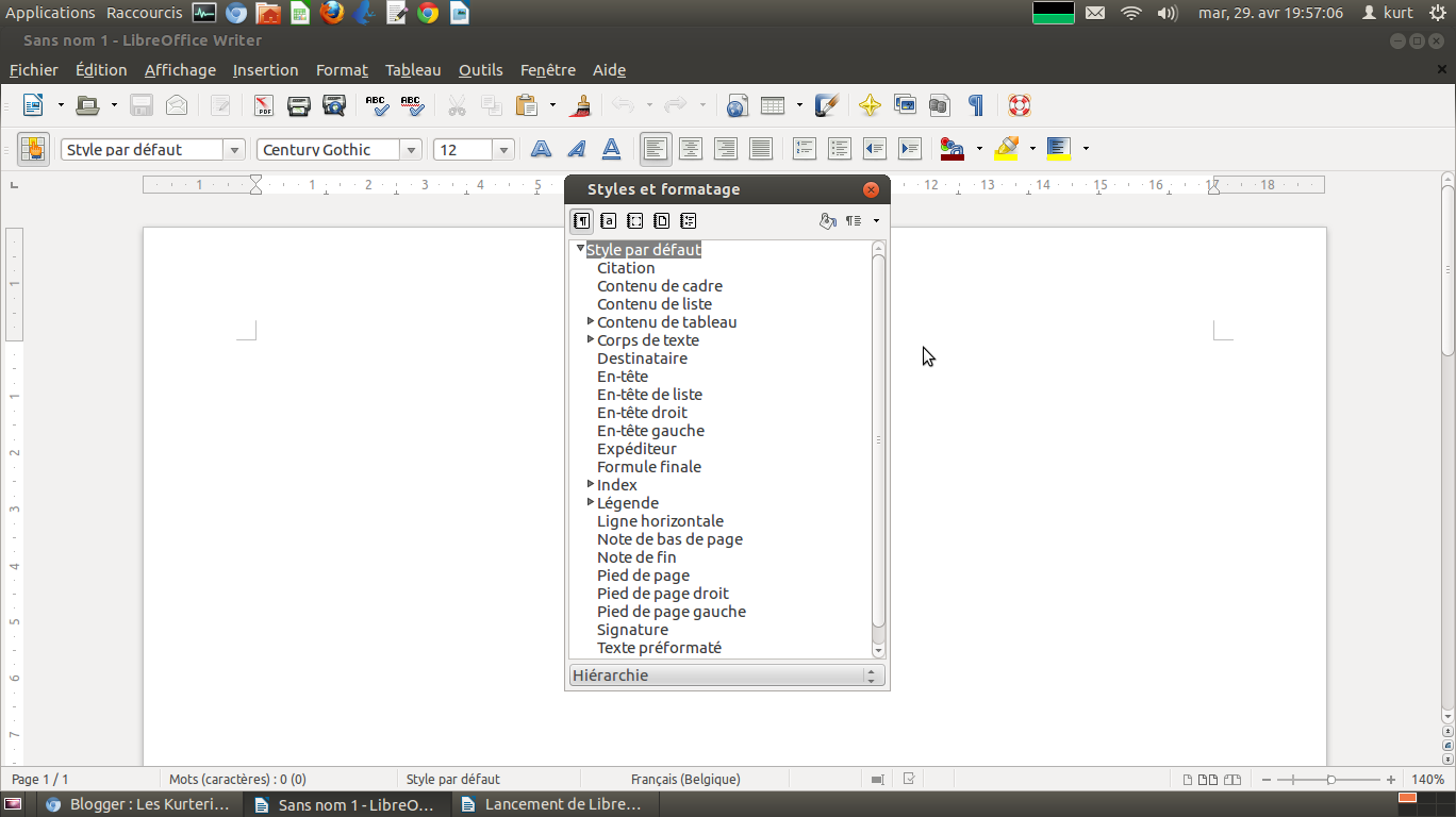 Les Kurteries: LibreOffice - puces personnalisées par défaut