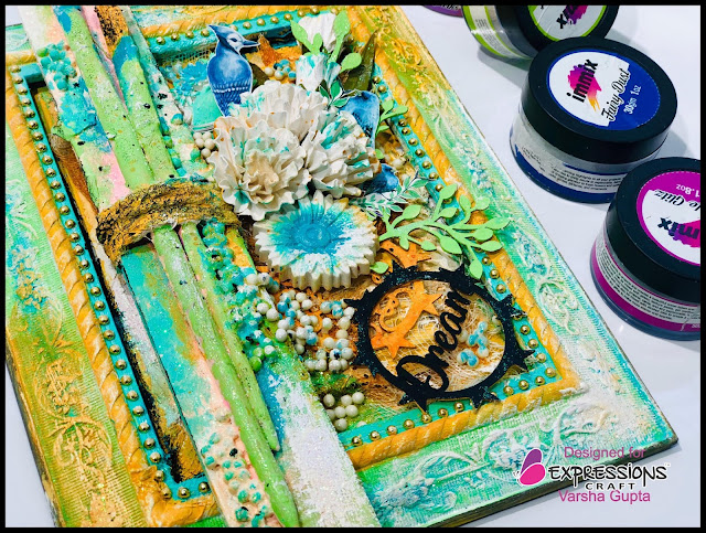 C-Arts and Crafts: Inspiring old treasure... Altered frame using Art ...