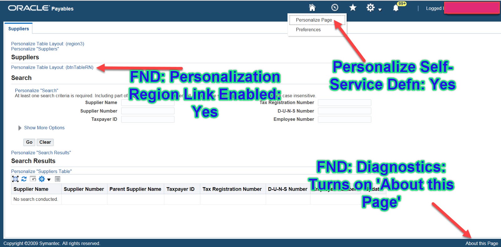 R12 ERP DBA - Oracle Applications DBA: OA Framework Personalization