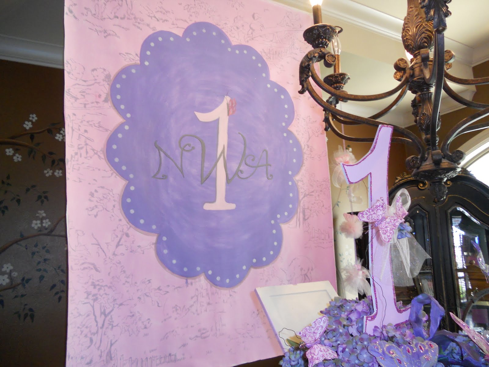 Spare Me the Details Custom Party Decor: Baby's First Birthday Toile ...