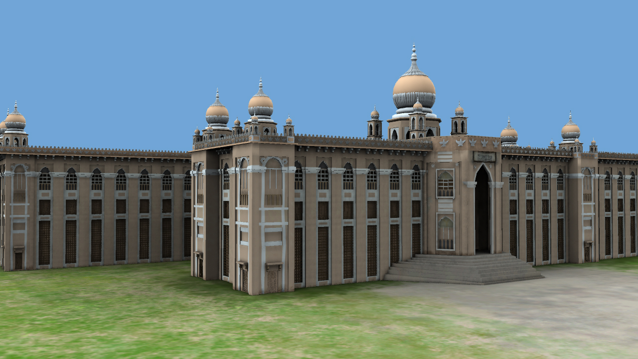 vithu: 3D Unani hospital building