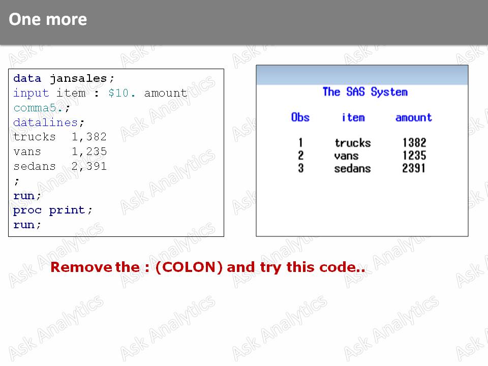 Ask Analytics: Base SAS - Importing Data into SAS
