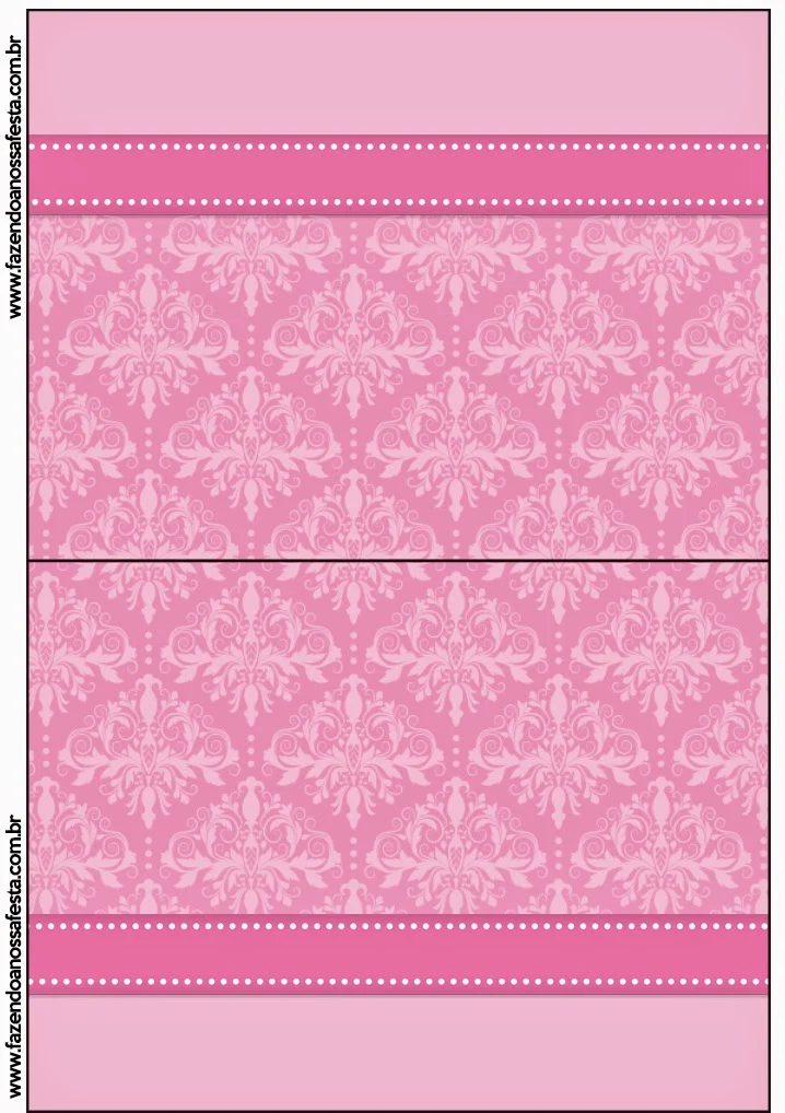 Pink Damask Free Printable Candy Bar Labels. - Oh My Fiesta! in english