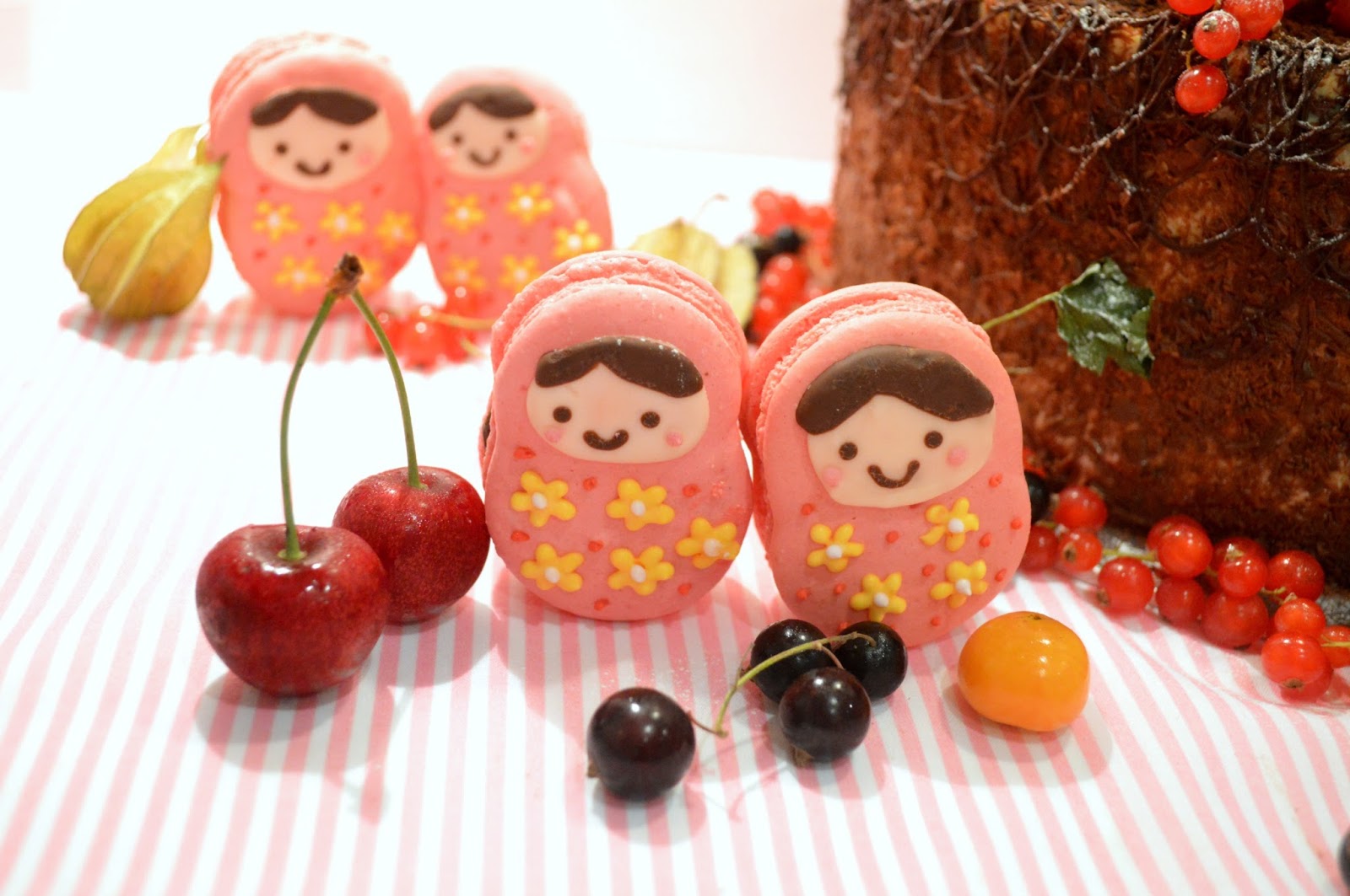 Black Forest Gâteau with Russian Doll Macarons | Chérie Kelly