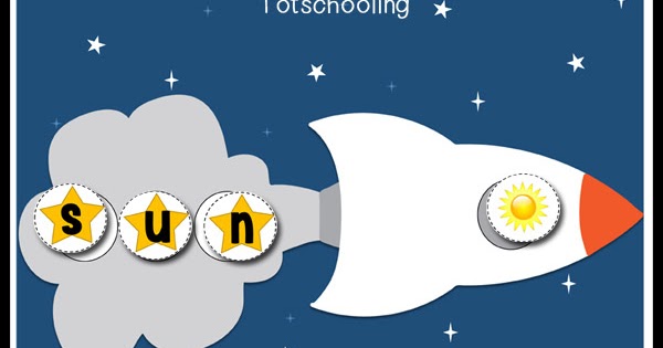 Space CVC Word Building | Totschooling - Toddler, Preschool ...