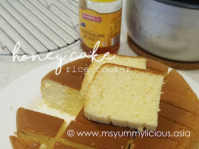 Rice Cooker Honey Cake - Yummy~licious + Baby~licious