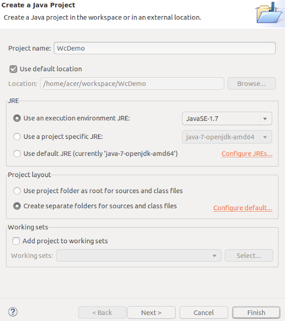 Hadoop Quiz: How to Run Word Count program in Eclipse with screenshot