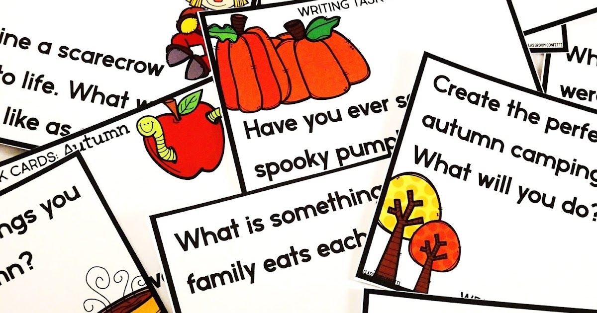 Fall Writing Prompts - Classroom Confetti