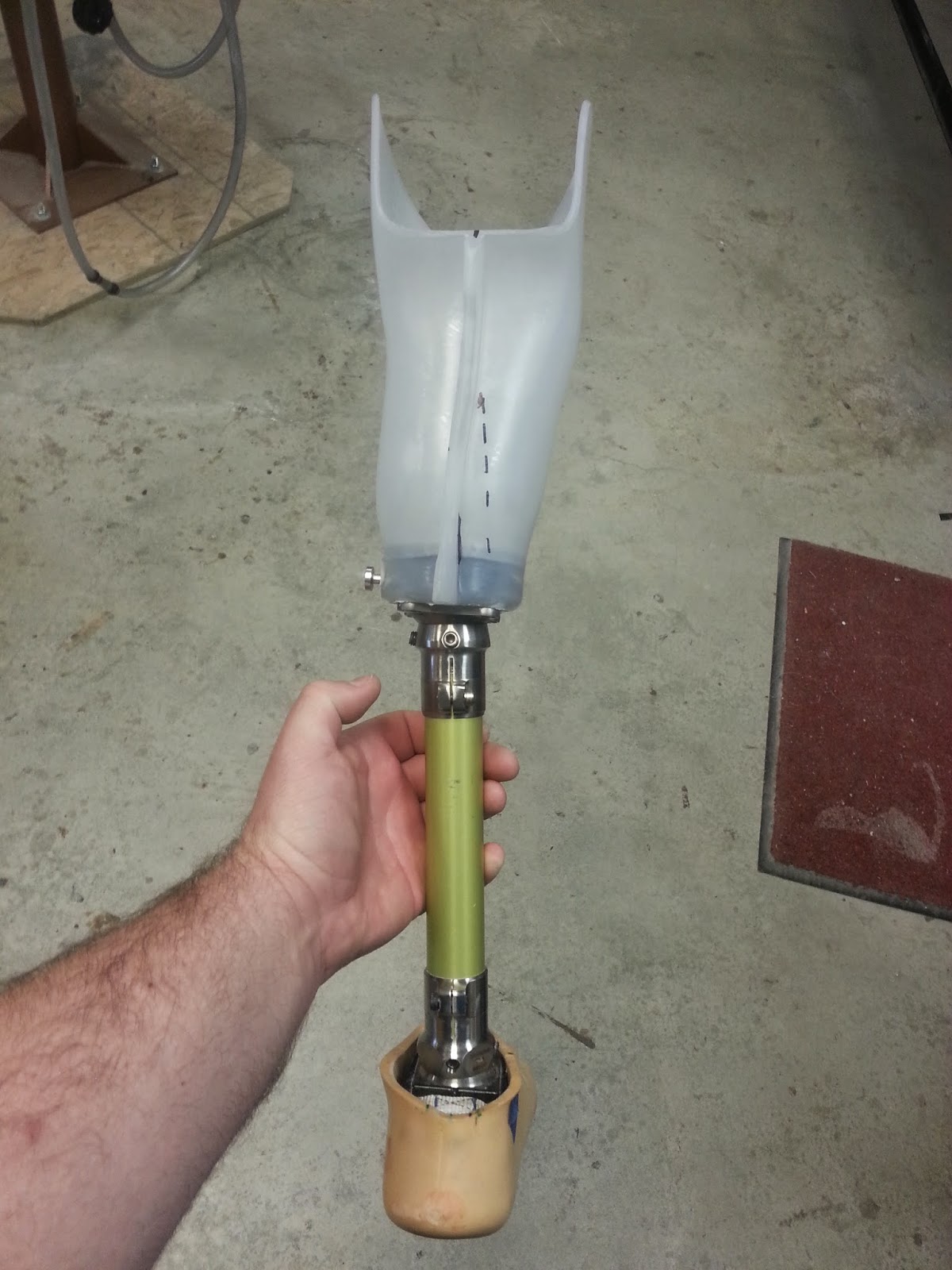 Prosthetic Projects: Locking liner Carbon Fiber transtibial ...