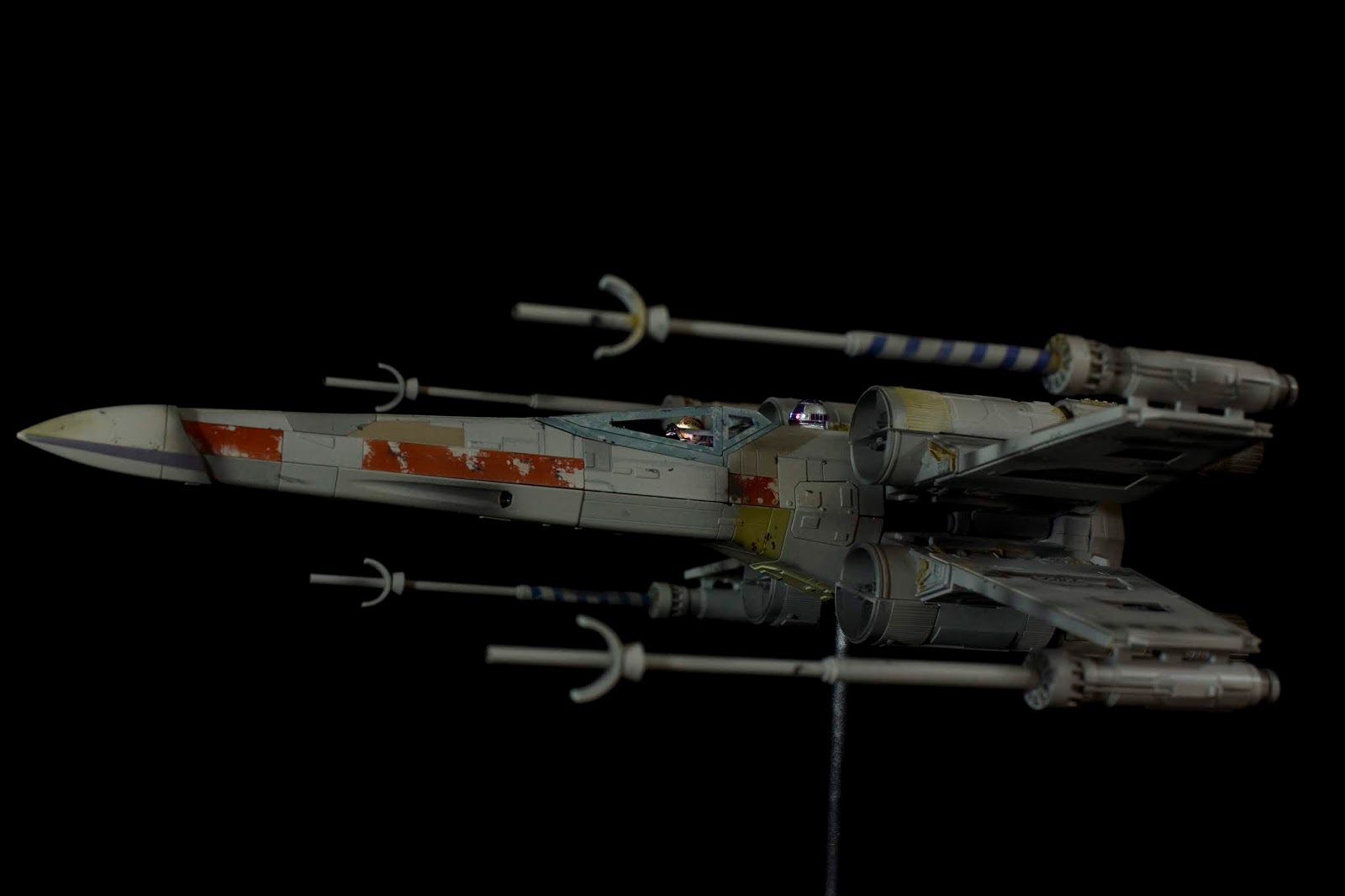 Bandai 1/48 scale X-Wing Model Build: Part X Final reveal of finished X ...