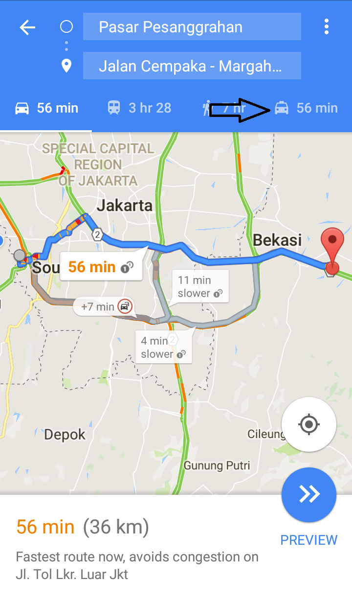 Menghitung Tarif Gojek, Uber, dan Grab Di Maps Android - Top Info Teknologi