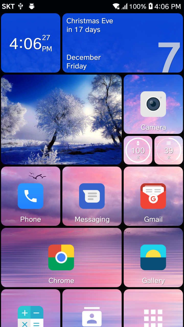 Adaptive Tile Colors to the Wallpaper