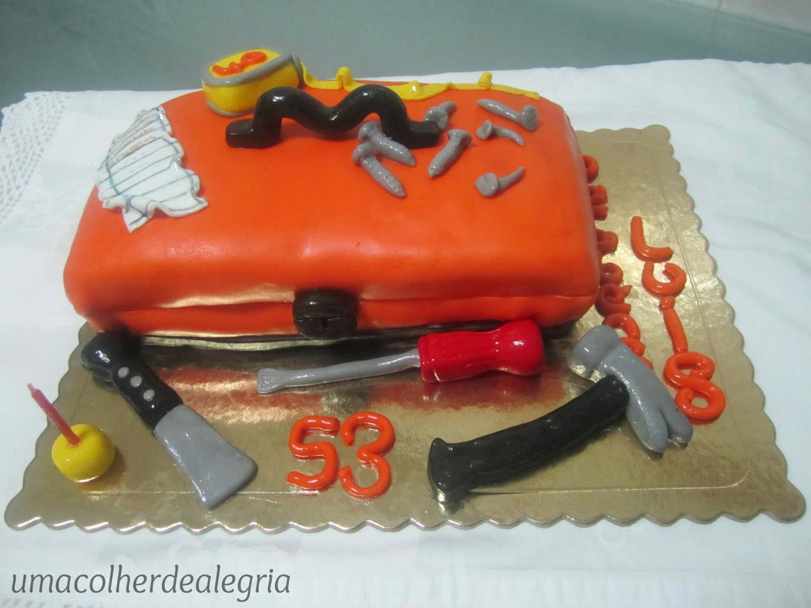 Uma Colher de Alegria: 2.º bolo de aniversário do meu pai - A caixa de ...