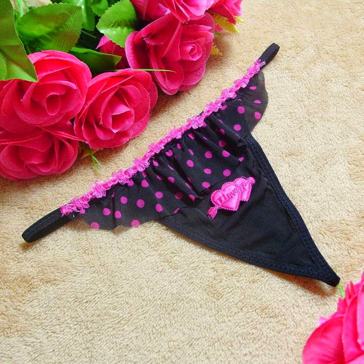 Fashion Care 2u U322 Sexy Sheer T String Womens Underwear Black