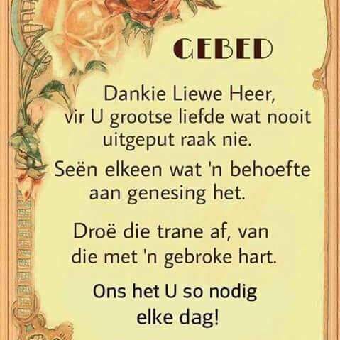 Ons Huis Kimberley: Gebed ...