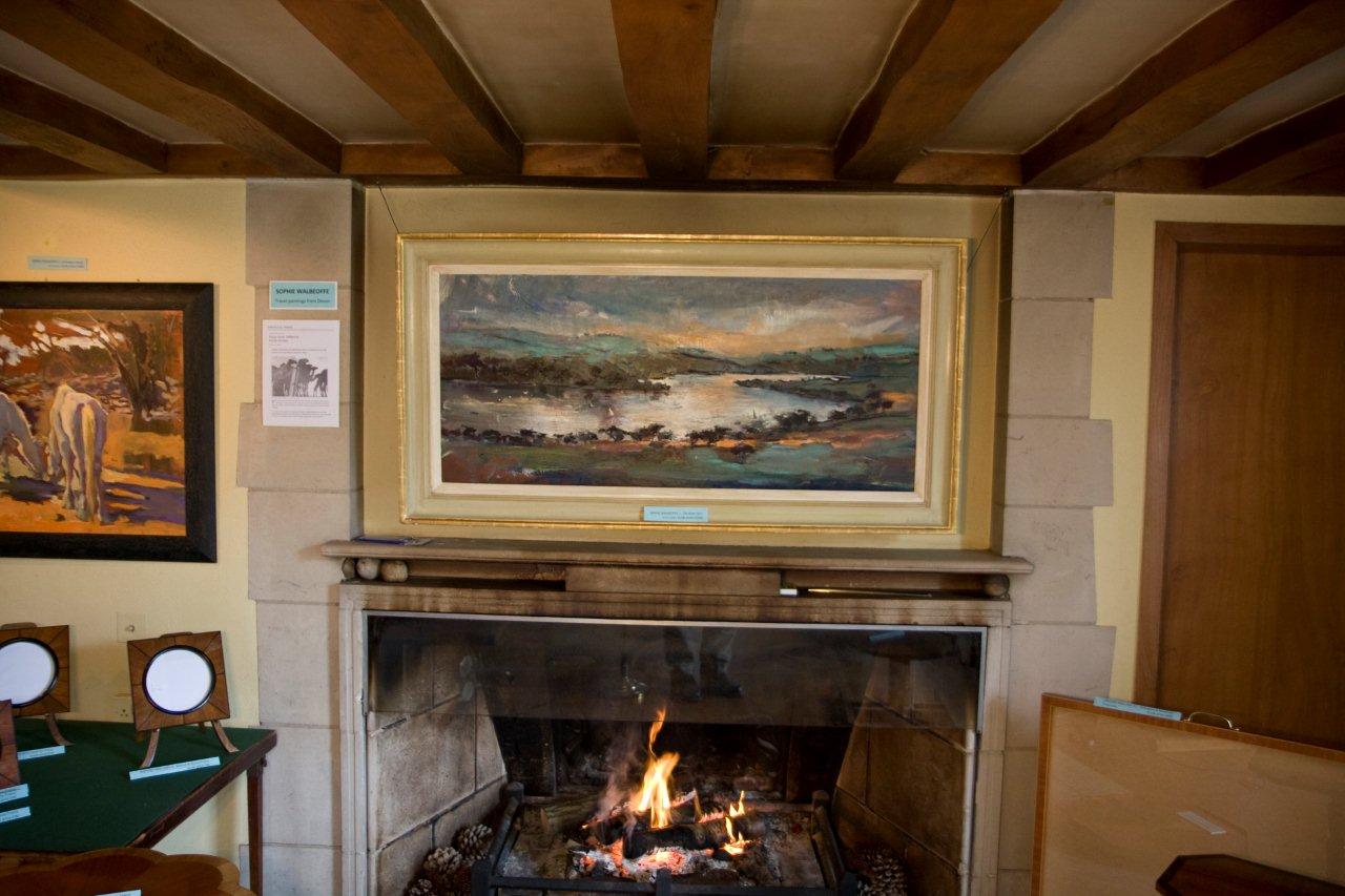 Cottages in Devon: Art Ashcombe 2012 charity exhibition was fun