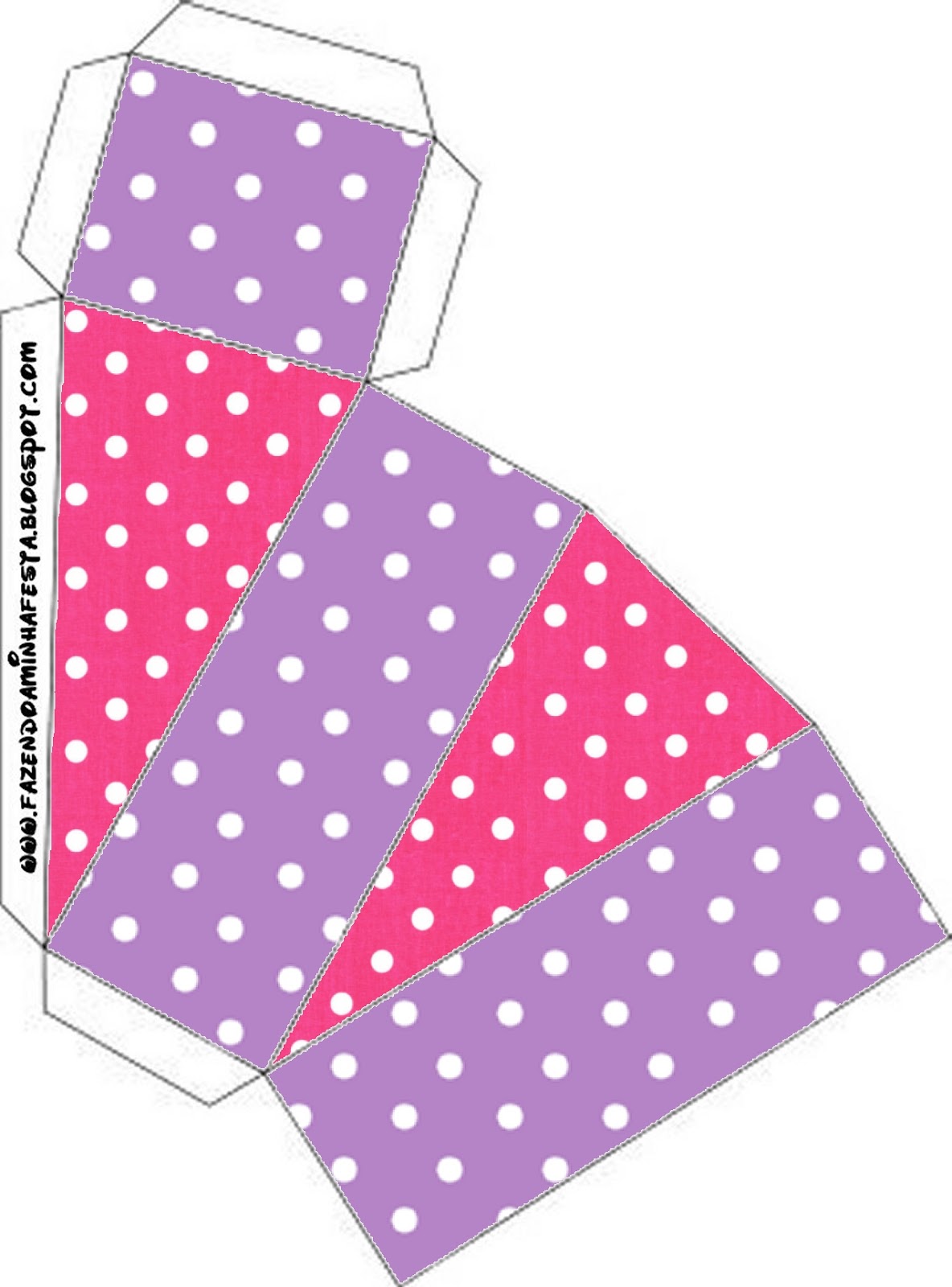 Pink, Purple and White Polka Dots: Free Printable Boxes. | Oh My Fiesta ...
