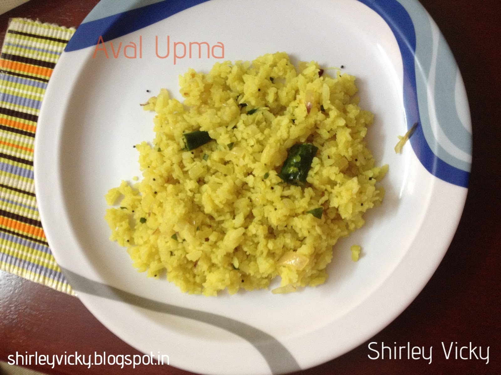 Aval/Poha Upma Recipe