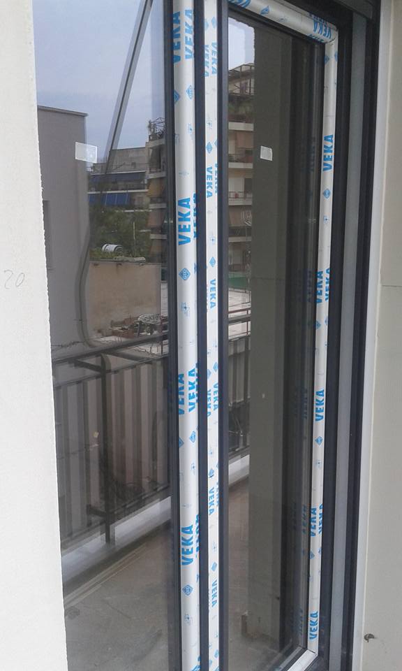 ΤΟΠΟΘΕΤΗΣΗ PVC VEKA SWINGLINE ΧΡΩΜΑ RAL 7016 ΜΕ ΗΛΕΚΤΡΙΚΑ ΜΟΤΕΡ ΠΕΡΙΟΧΗ ...