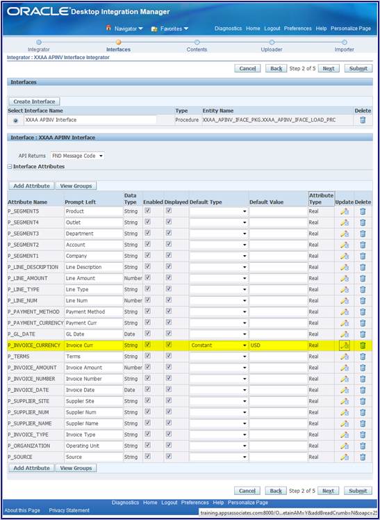 Oracle Applications Oracle Custom Web Adi Setups And Process For Ap Invoice Interface