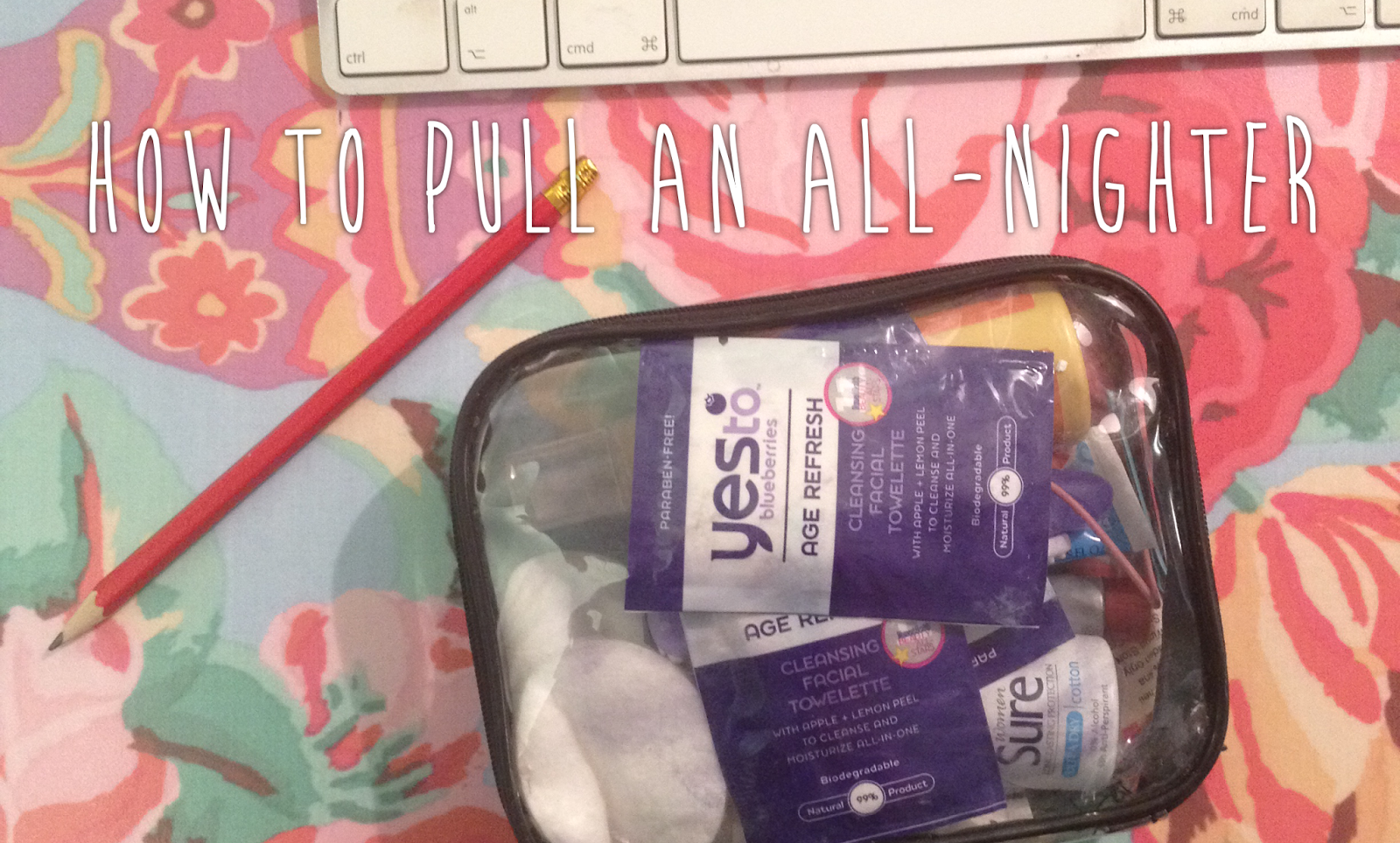 How to pull an all-nighter | And now for something similar...