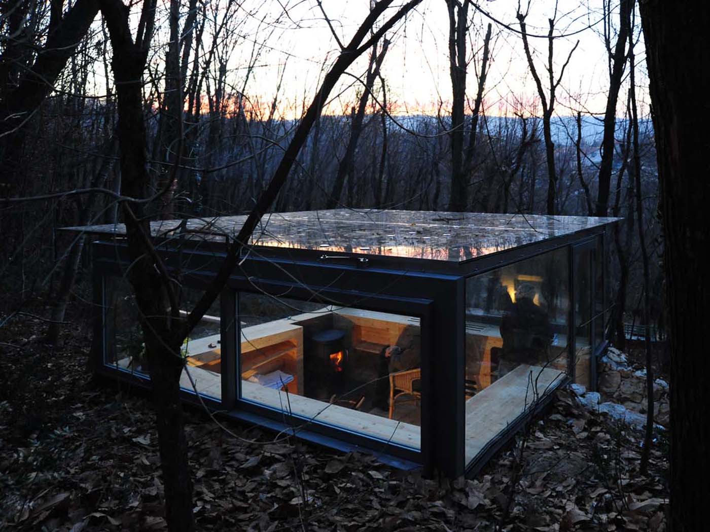 Shedworking: Underground studio in the woods