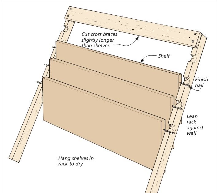 World Of Wood: Drying Rack for Shelves