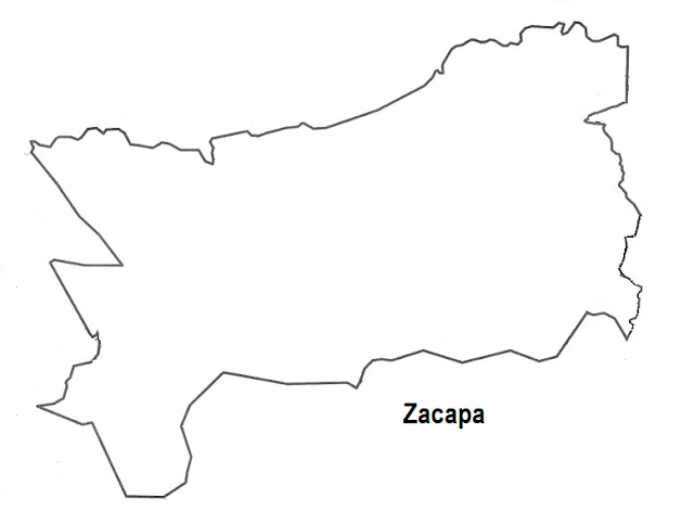 Blog de Biologia: Mapa del departamento de Zacapa (Guatemala) para colorear